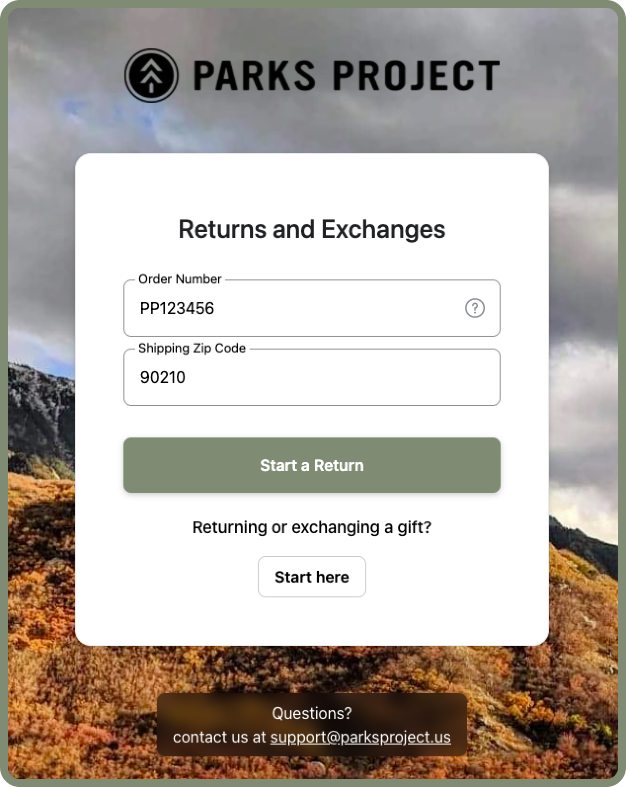 How do I make a US Domestic Return? – Parks Project